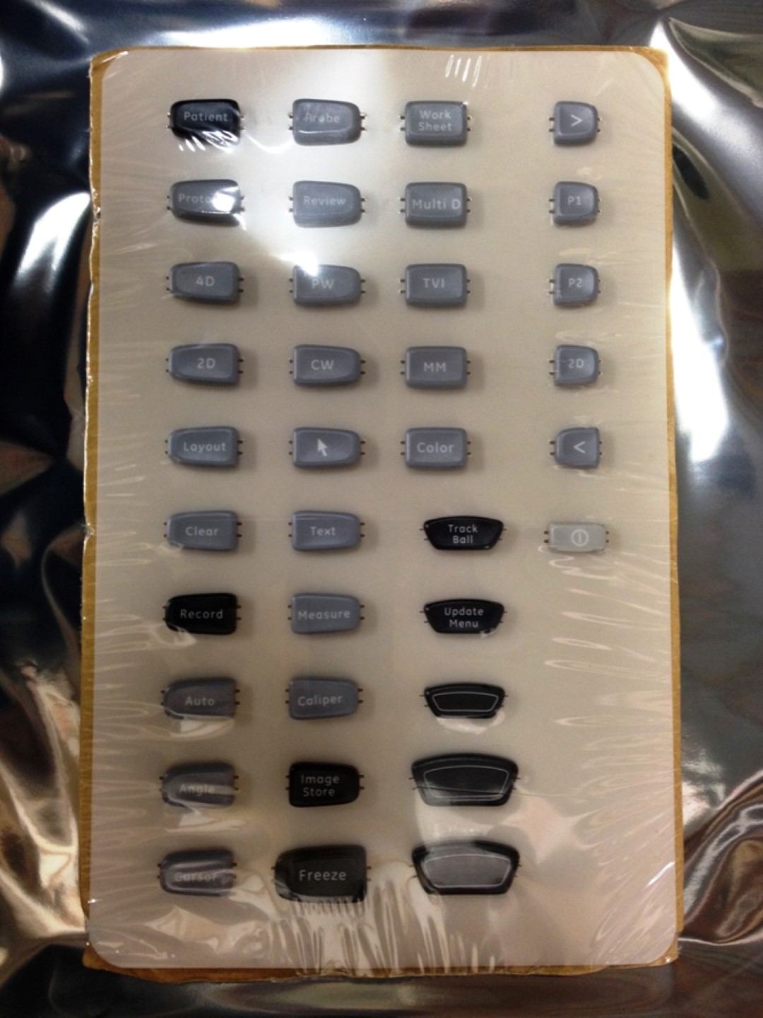 066e3221 button kit, english for ge vivid e9 | CC Medical